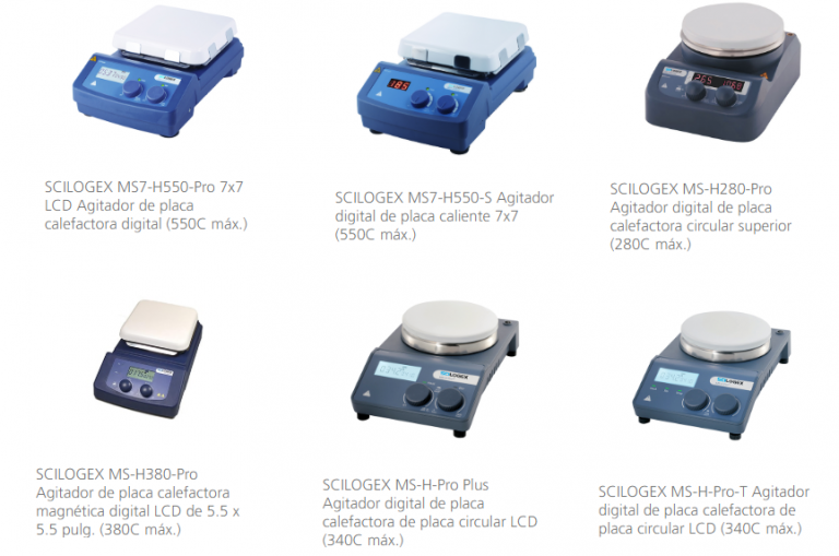 AGITADOR MAGNÉTICO CON CALENTAMIENTO MSH-S SCILOGEX-USA - Corporación Vasot